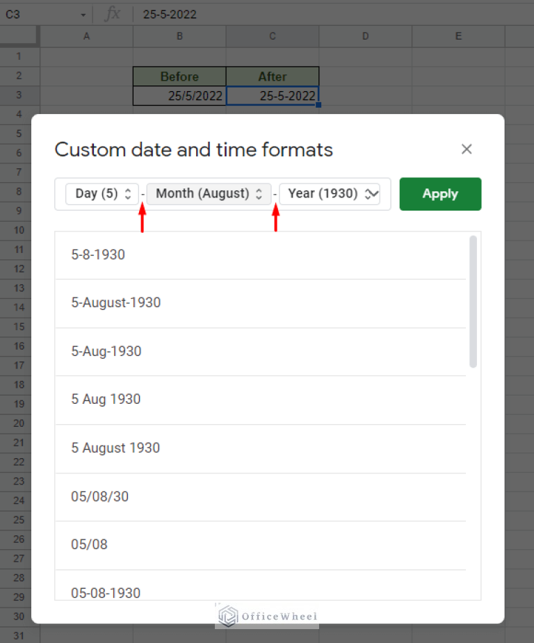 How to Format Date in Google Sheets (3 Easy Ways) - OfficeWheel