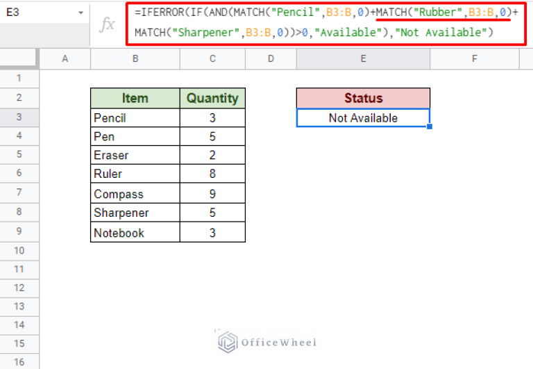 Match Multiple Values in Google Sheets (An Easy Guide)
