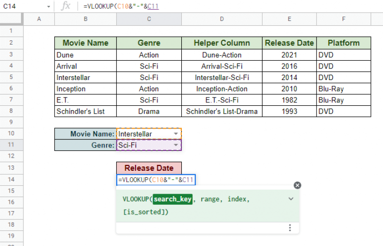 Match from Multiple Columns in Google Sheets (2 Ways) - OfficeWheel