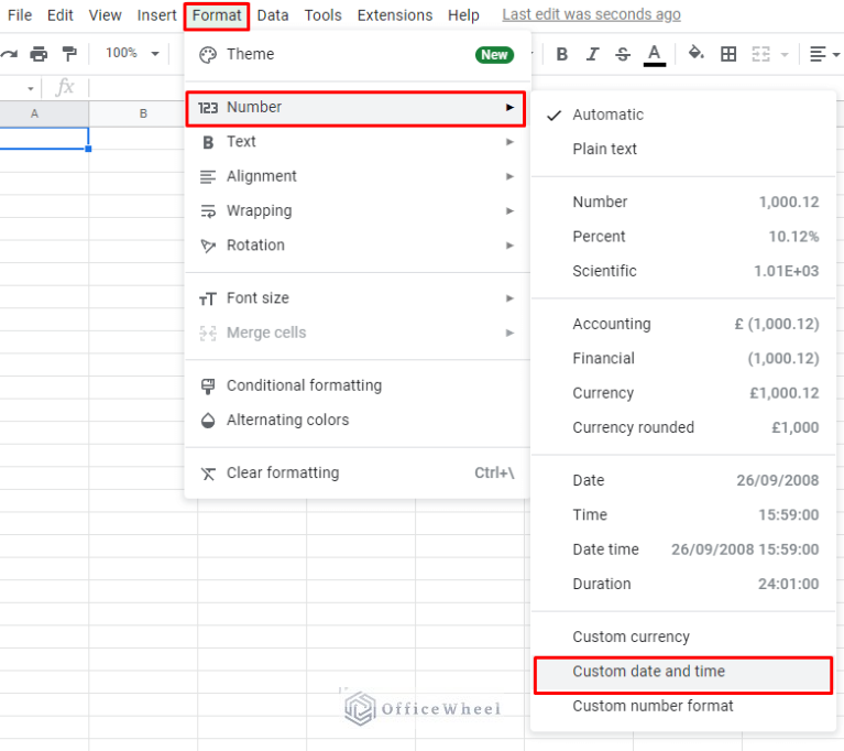How to Format Date in Google Sheets (3 Easy Ways) - OfficeWheel