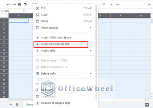 How to Have More than 26 Columns in Google Sheets - OfficeWheel
