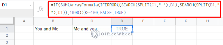 How to Compare Text in Google Sheets (3 Easy Ways) - OfficeWheel
