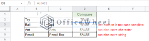 How to Compare Text in Google Sheets (3 Easy Ways) - OfficeWheel