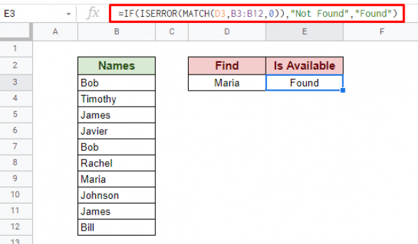 Find Value in a Range in Google Sheets (3 Easy Ways) - OfficeWheel