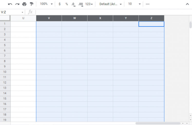 How to Have More than 26 Columns in Google Sheets - OfficeWheel