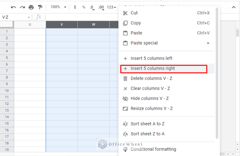 How to Have More than 26 Columns in Google Sheets - OfficeWheel
