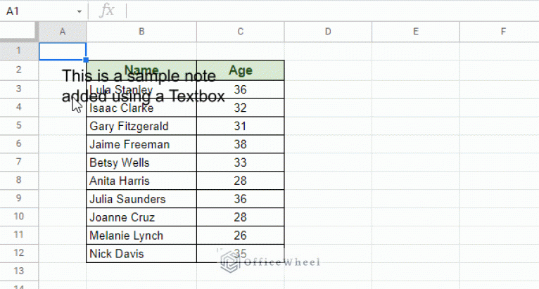 How to Insert a Textbox in Google Sheets (An Easy Guide) - OfficeWheel