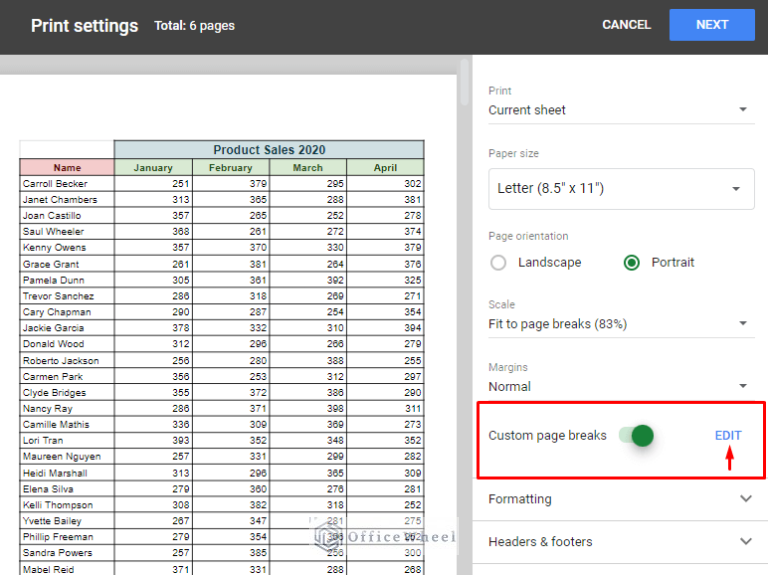 Insert Page Break in Google Sheets (An Easy Guide) - OfficeWheel
