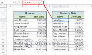 How to Organize Google Sheets by Date (3 Easy Ways) - OfficeWheel