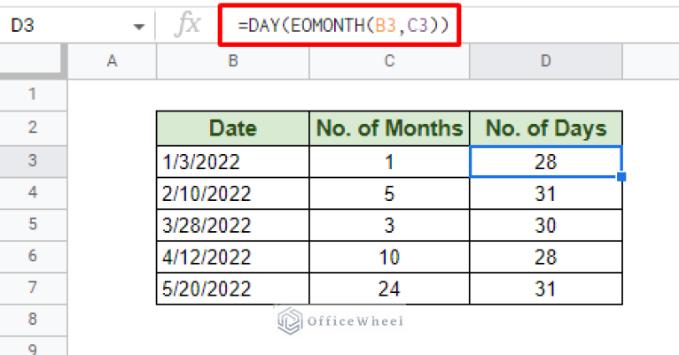 Find Number of Days in a Month in Google Sheets (An Easy Guide ...