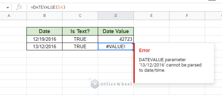 How to Convert Text to Date in Google Sheets (3 Easy Ways) - OfficeWheel