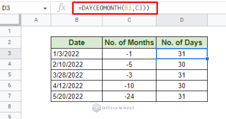 Find Number of Days in a Month in Google Sheets (An Easy Guide ...