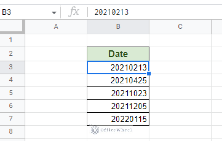 How to Convert Text to Date in Google Sheets (3 Easy Ways) - OfficeWheel