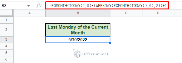 How to Use the EOMONTH Function in Google Sheets (An Easy Guide) - OfficeWheel