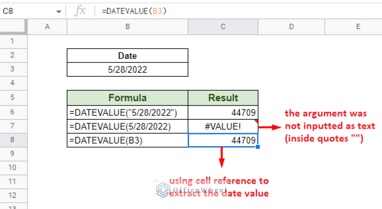 How to Use the DATEVALUE Function in Google Sheets (An Easy Guide) - OfficeWheel