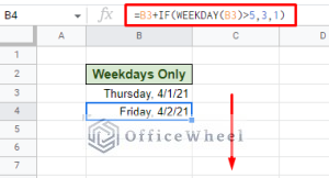 Calculate with Weekdays Only in Google Sheets (An Easy Guide) - OfficeWheel