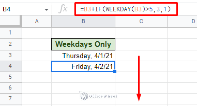 Calculate with Weekdays Only in Google Sheets (An Easy Guide) - OfficeWheel