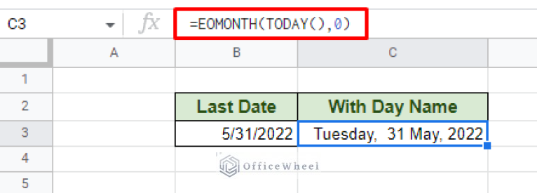 How to Use the EOMONTH Function in Google Sheets (An Easy Guide) - OfficeWheel
