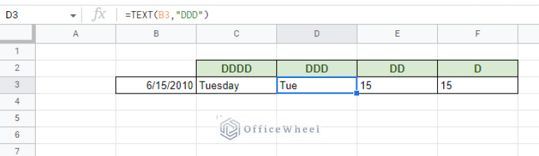 Find Weekday Name from a Date in Google Sheets (3 Easy Ways) - OfficeWheel