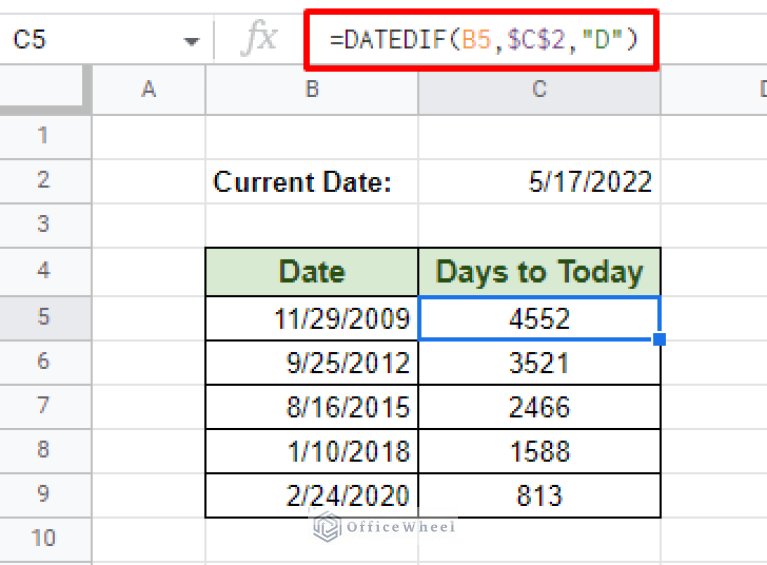 Count Days From Date To Today In Google Sheets 5 Easy Ways OfficeWheel count-days-from-date-to-today-in-google-sheets-5-easy-ways-officewheel