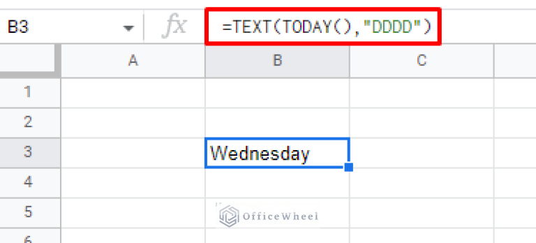 Find Weekday Name from a Date in Google Sheets (3 Easy Ways) - OfficeWheel