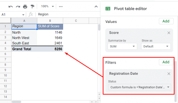 How to Filter with Custom Formula in a Pivot Table of Google Sheets ...