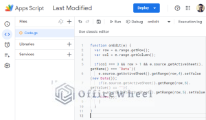 Apply an Automatic Timestamp Using Google Sheets Script (3 Easy ways) - OfficeWheel