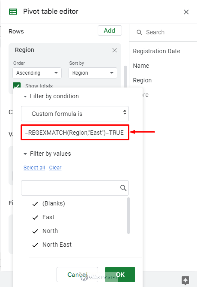 How to Filter with Custom Formula in a Pivot Table of Google Sheets ...