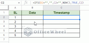 How to Insert a Timestamp in Google Sheets (An Easy Guide) - OfficeWheel