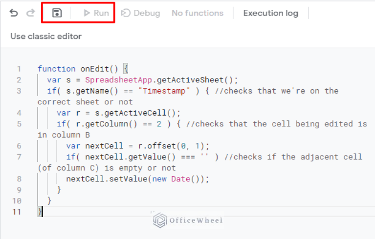 How to Insert a Timestamp in Google Sheets (An Easy Guide) - OfficeWheel