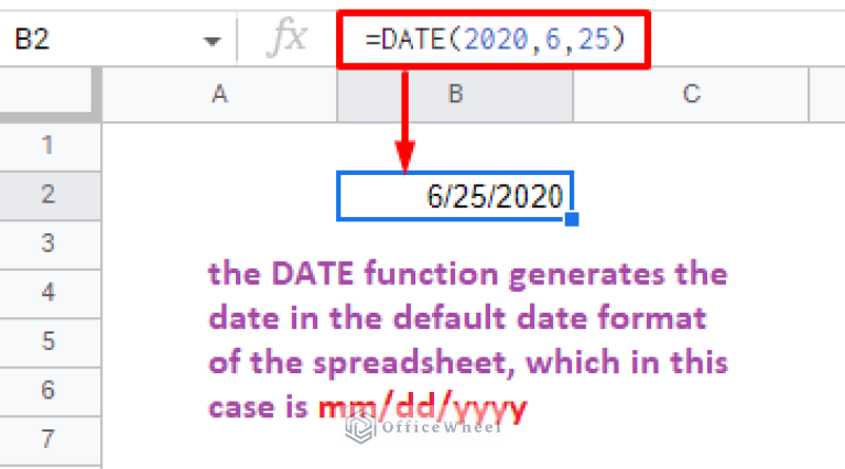 How to Use the DATE function in Google Sheets (An Easy Guide) - OfficeWheel
