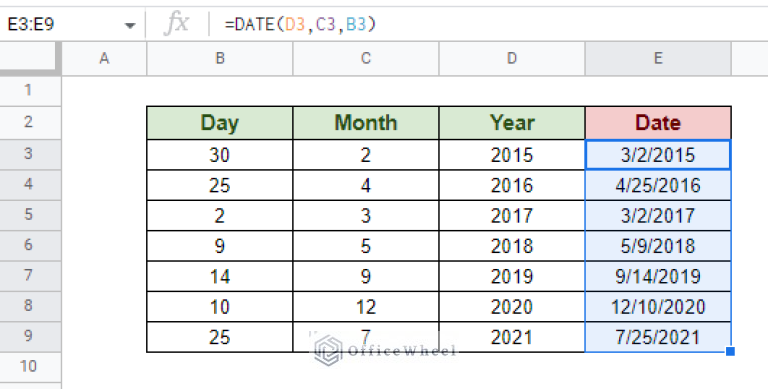 Generate Automatic Date in Google Sheets (3 Easy Ways) - OfficeWheel