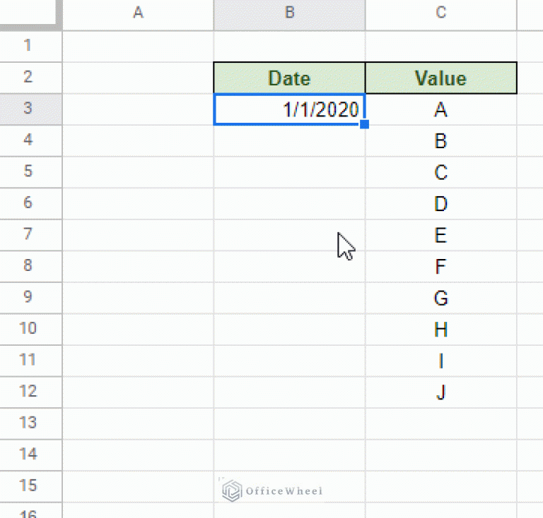 How To Continue Dates In Google Sheets