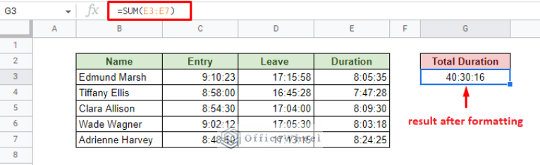 How to Sum a Duration of Time in Google Sheets (An Easy Guide ...