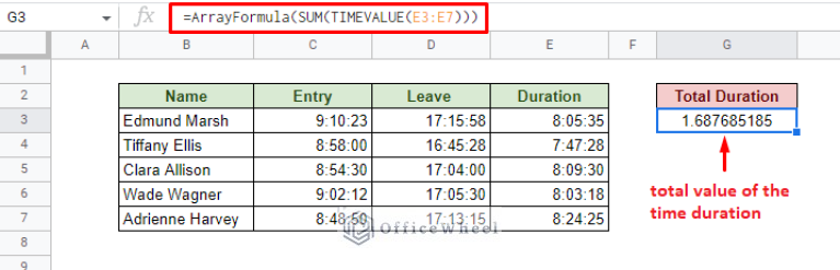 How to Sum a Duration of Time in Google Sheets (An Easy Guide ...