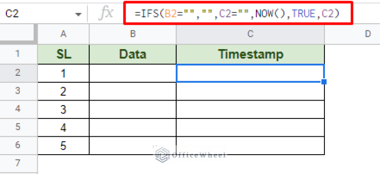 How to Insert a Timestamp in Google Sheets (An Easy Guide) - OfficeWheel