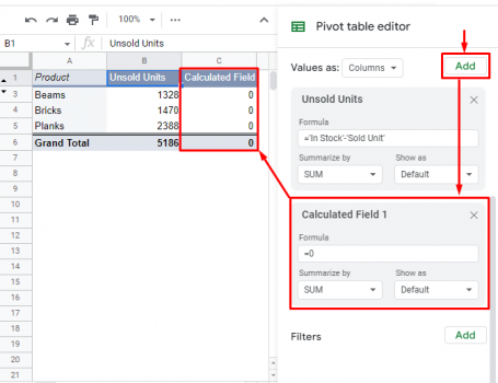 How to Apply and Work with a Calculated Field of a Google Sheets Pivot ...