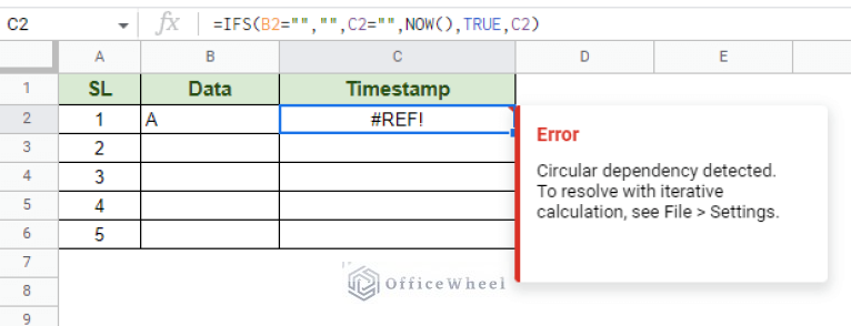 How to Insert a Timestamp in Google Sheets (An Easy Guide) - OfficeWheel