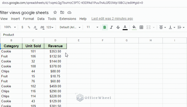 Filter Data Using Filter Views in Google Sheets (An Easy Guide) - OfficeWheel