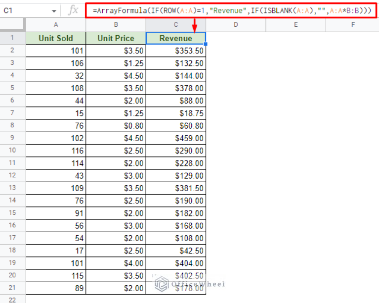 How to Autofill Formula in Google Sheets (3 Easy Ways) - OfficeWheel