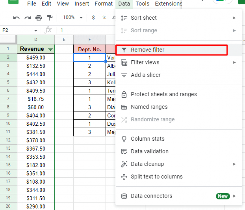 How to Set a Filter in Google Sheets (An Easy Guide) - OfficeWheel