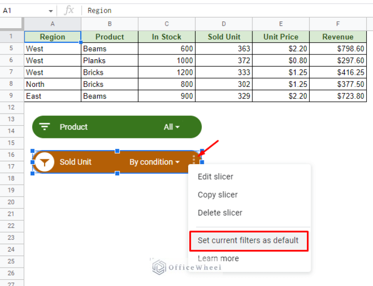 Google Sheets: Slicer VS Filter (A Comprehensive Guide) - OfficeWheel