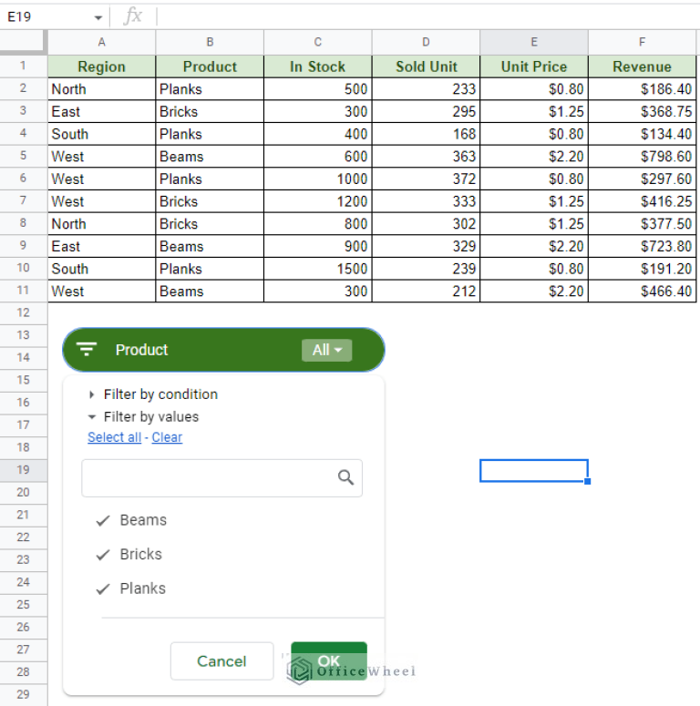Google Sheets: Slicer VS Filter (A Comprehensive Guide) - OfficeWheel