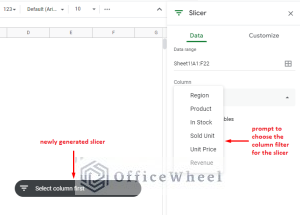 Apply a Pivot Table Slicer in Google Sheets (An Easy Guide) - OfficeWheel