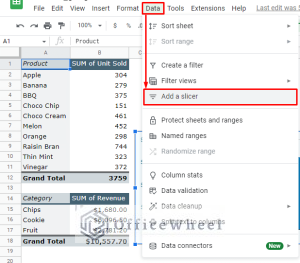 Google Sheets Slicer Tutorial - OfficeWheel