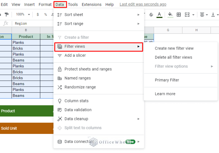 Google Sheets: Slicer VS Filter (A Comprehensive Guide) - OfficeWheel