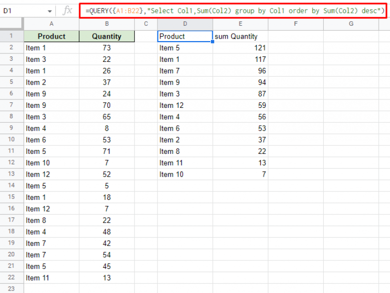 Find The Top 10 Values In A Google Sheets Pivot Table 2 Easy Examples