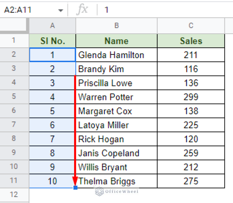 How To Autofill Numbers In Google Sheets An Easy Guide OfficeWheel