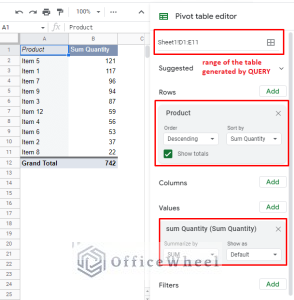 Find the Top 10 Values in a Google Sheets Pivot Table (2 Easy Examples) - OfficeWheel