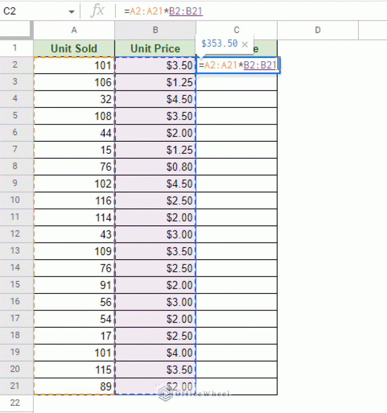 How to Autofill Formula in Google Sheets (3 Easy Ways) - OfficeWheel